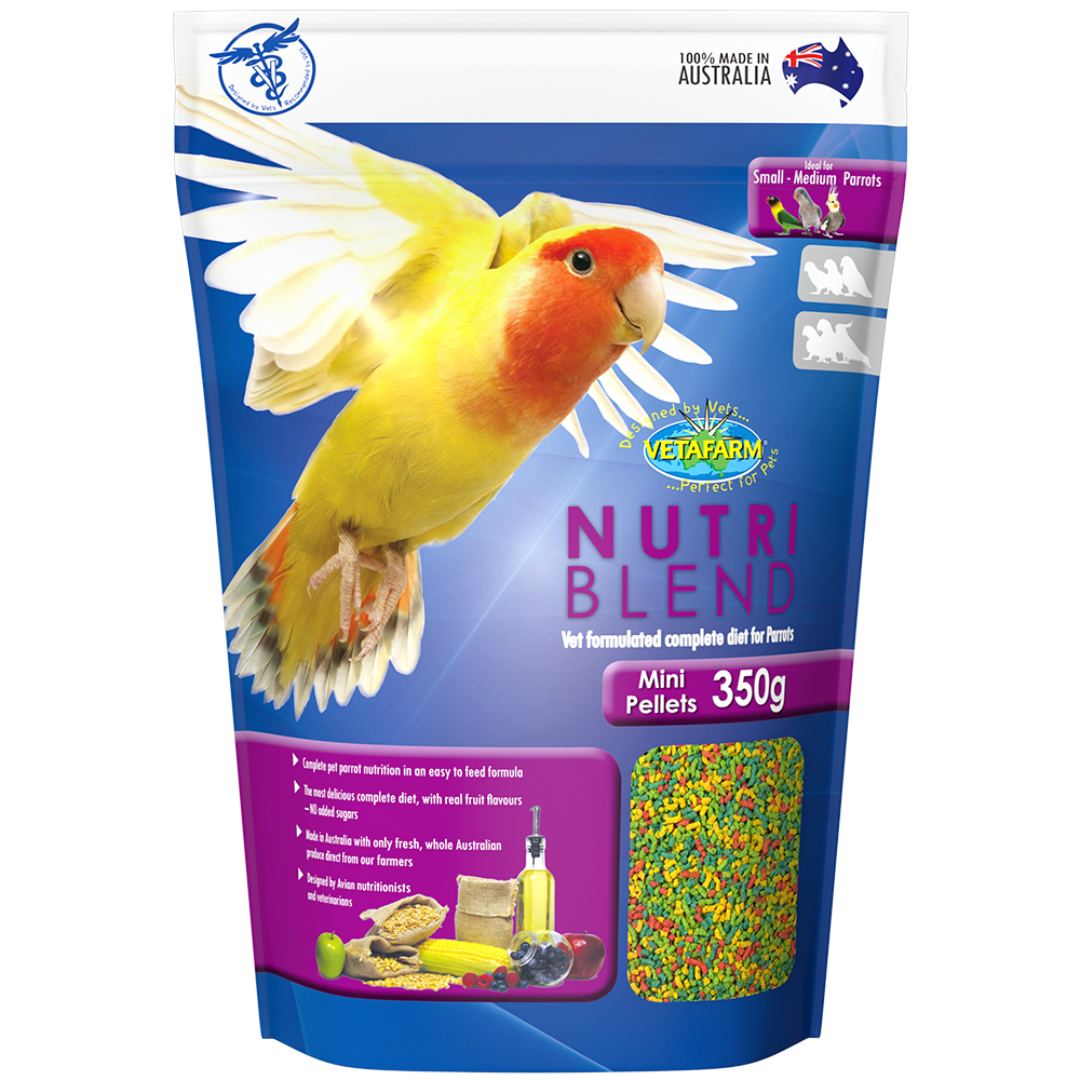 Vetafarm Nutriblend Complete Diet for Parrots Mini Pellets