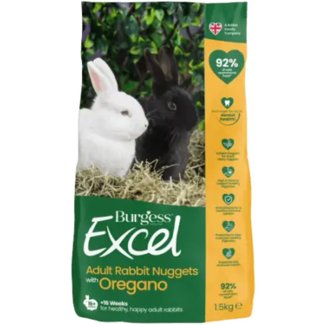 Burgess Excel Rabbit Nuggets Oregano | PeekAPaw