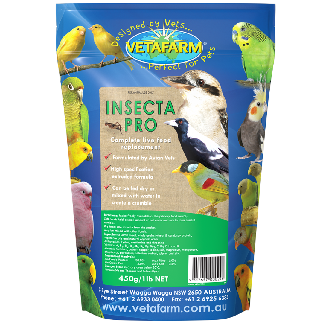 Vetafarm Insecta-Pro Bird Food | PeekAPaw