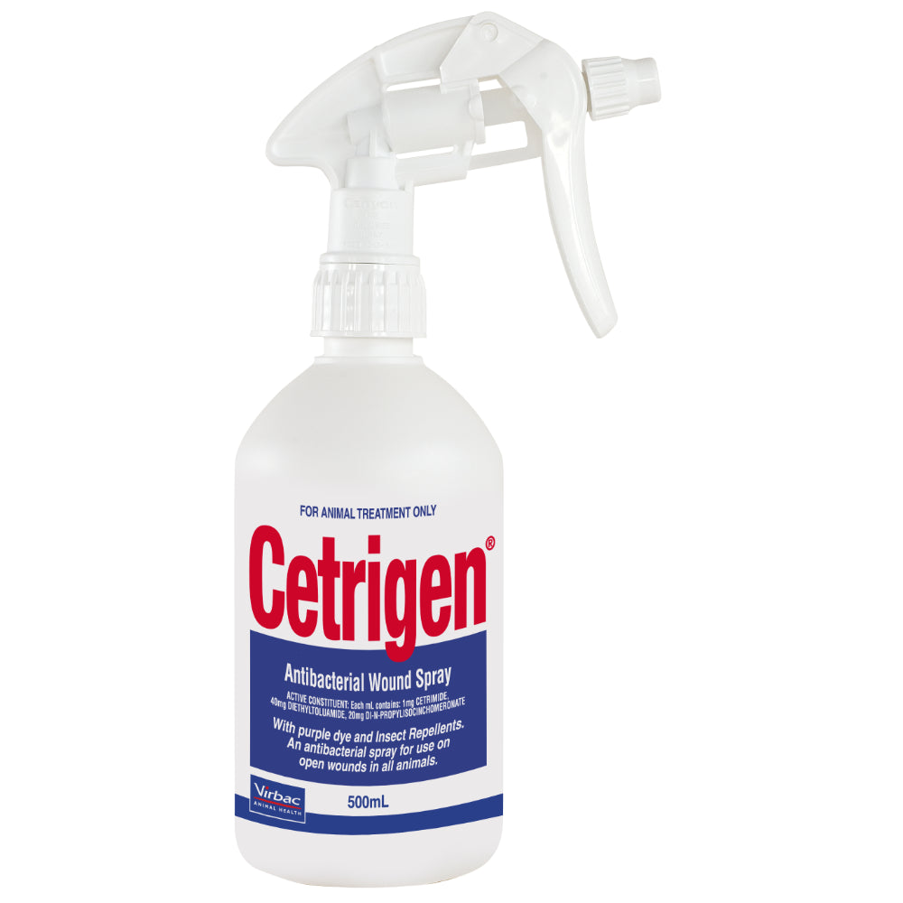 Virbac Cetrigen Antibacterial Wound Spray for Animals