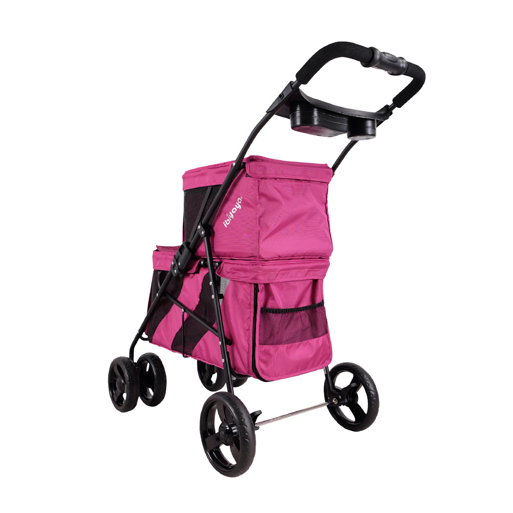 Ibiyaya Pet Bus Double Decker Foldable Stroller | PeekAPaw