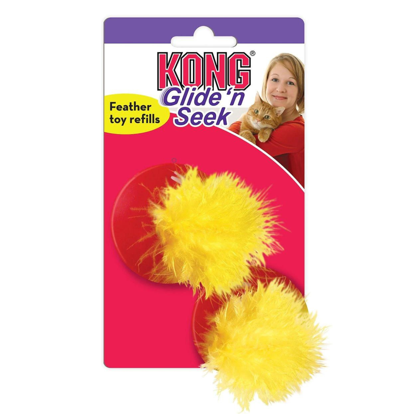 KONG Cat Toys Glide 'N Seek Feather Toy Replacement