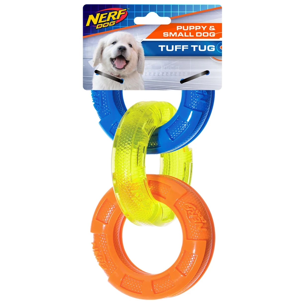 Nerf Dog Toy - TPR Exo 3 Ring Tugg 23cm