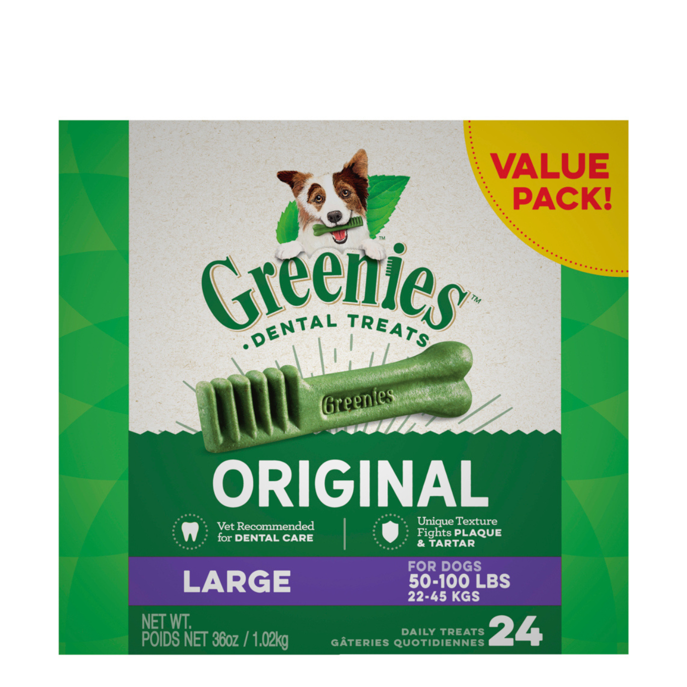 GREENIES Original Large Dog Dental Treat 22-45kg