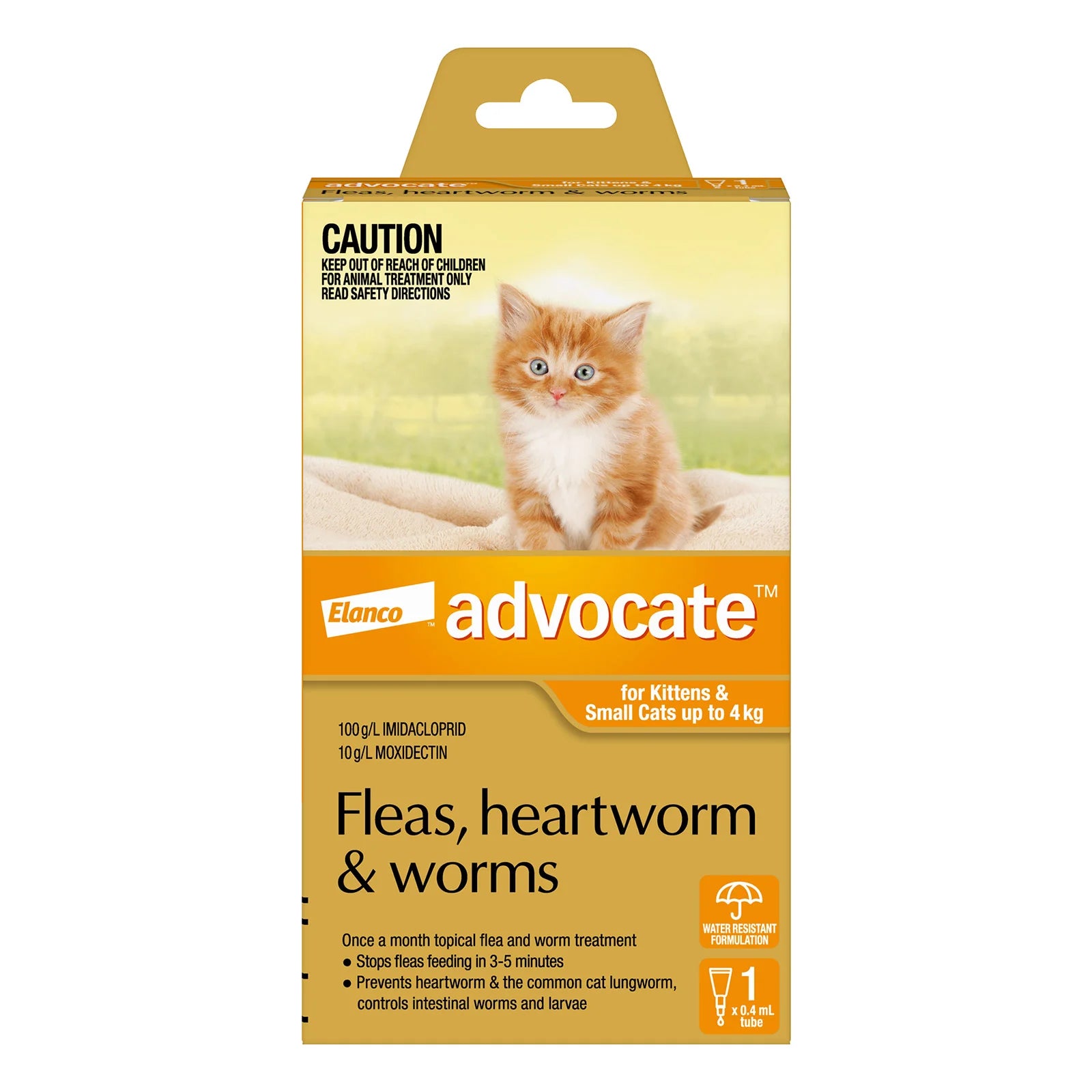 Advocate for Cats 0-4Kg Orange | PeekAPaw