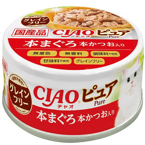 Ciao Cat Treats Pure Tuna Bonito Can 70g