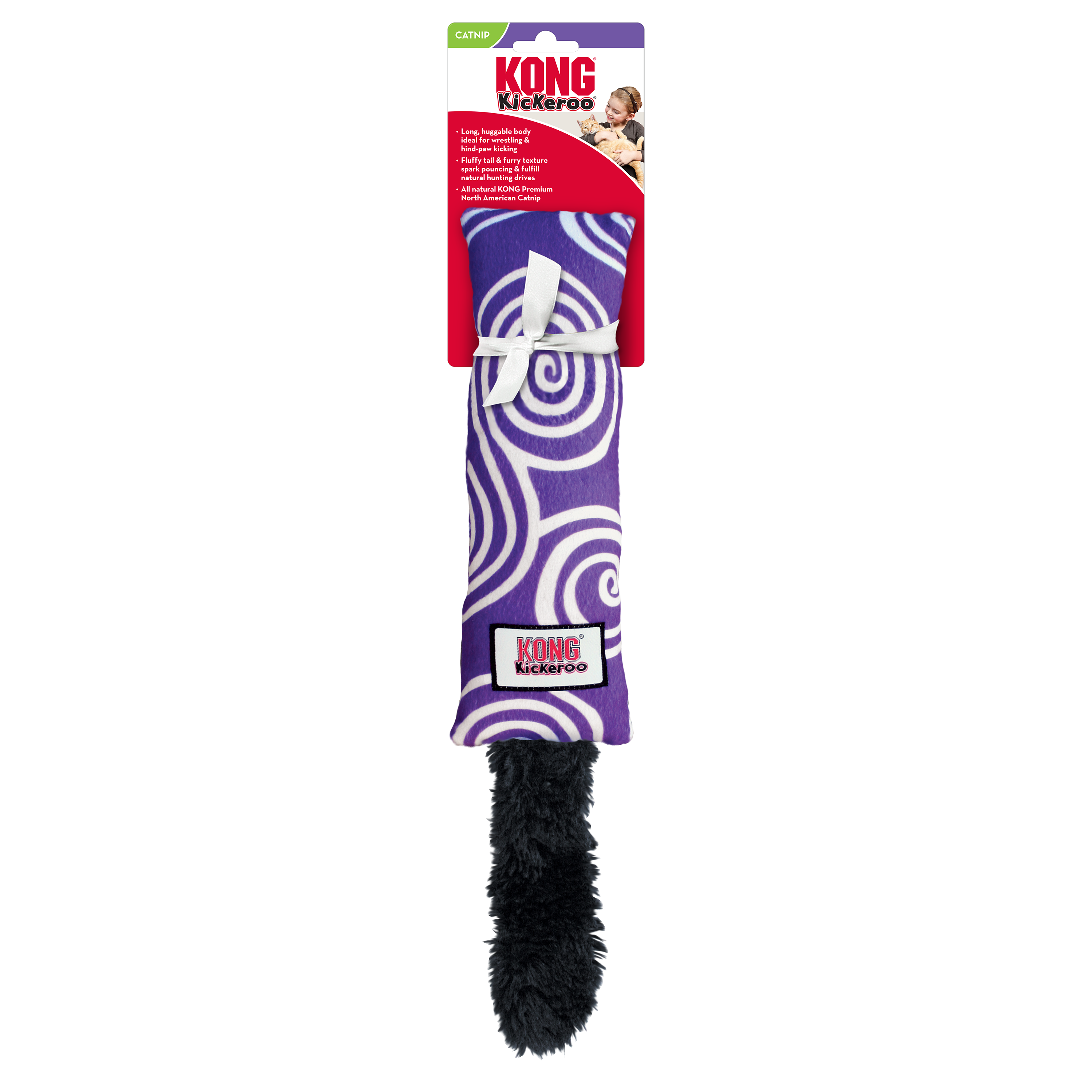 KONG Cat Toys Kickeroo Swirl Assorted