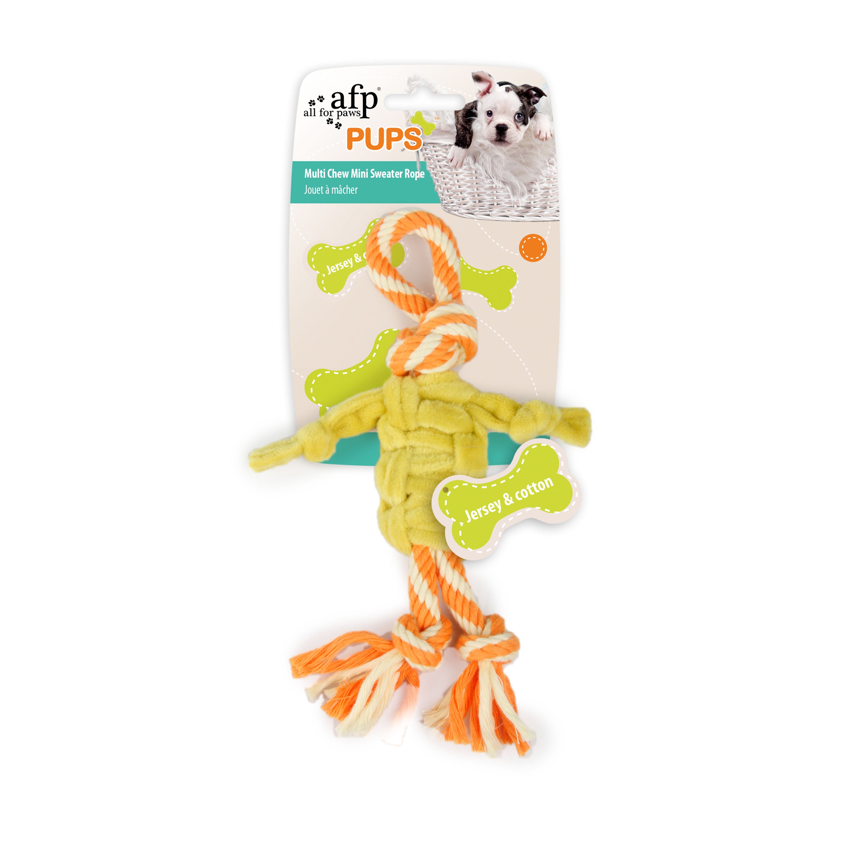 All for Paws AFP Dog Pups Multi Mini Sweater Man | PeekAPaw