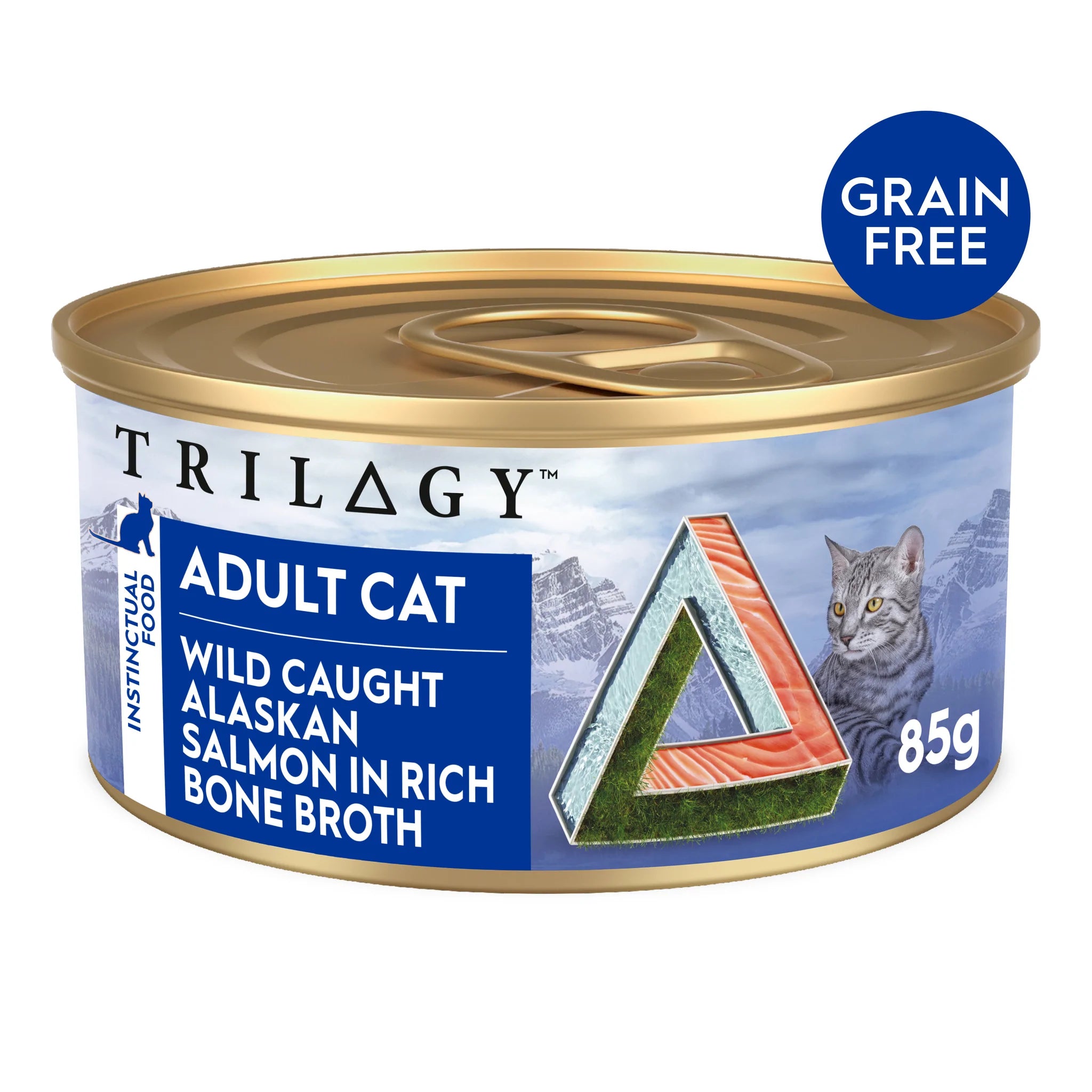 Trilogy Adult Food Wild Caught Alaskan Salmon in Rich Bone Broth