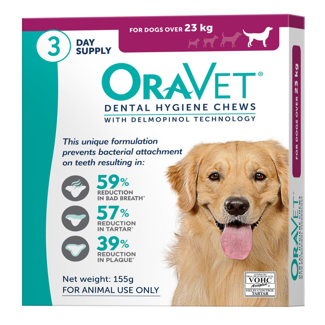 OraVet Dental Hygiene Chews for Large Dogs 23kg and over