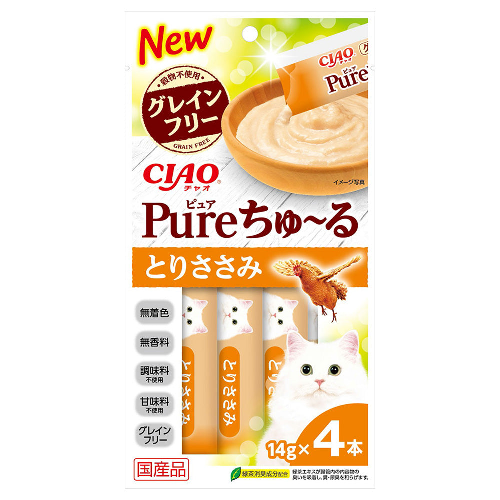 Ciao Cat Treats Pure Churu Chicken Recipe 14g