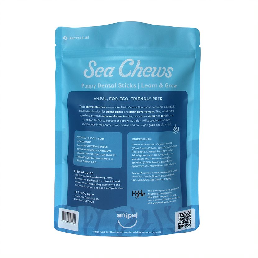 Anipal Sea Chew Dental Sticks Treats| Learn & Grow for Puppy Dogs